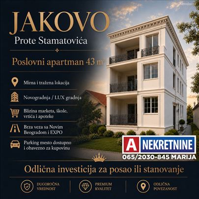 LUX Poslovni apartman / stan 43 m2 – Jakovo