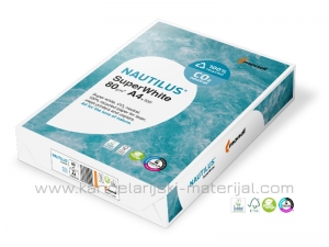 MONDI Nautilus Super White 100% reciklirani papir A4 80gr 500L