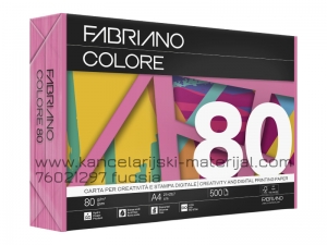 FABRIANO Colore A4 80g papir u boji 500L Fucsia
