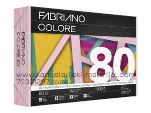 FABRIANO Colore A4 80g papir u boji 500L Rosa