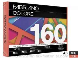 FABRIANO Colore A3 160g papir u boji 125L Arancio