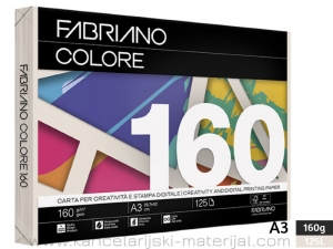 FABRIANO Colore A3 160g papir u boji 125L Avorio