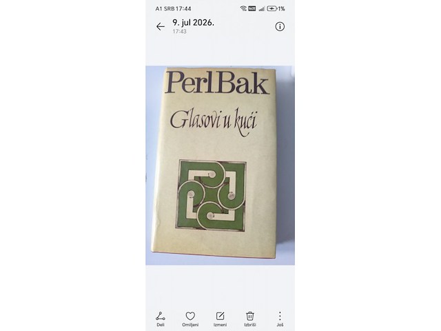 Glasovi u kući,Perl Bak