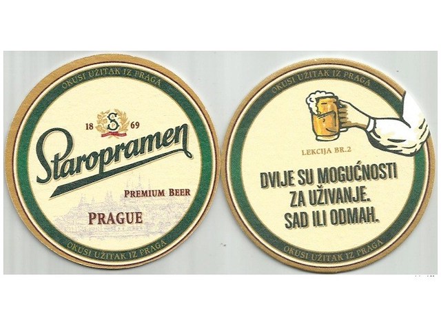 STAROPRAMEN podmetac za pivo
