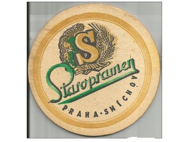 STAROPRAMEN stari podmetac za pivo