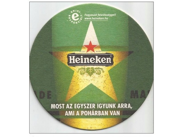 HEINEKEN podmetac za pivo iz Madjarske