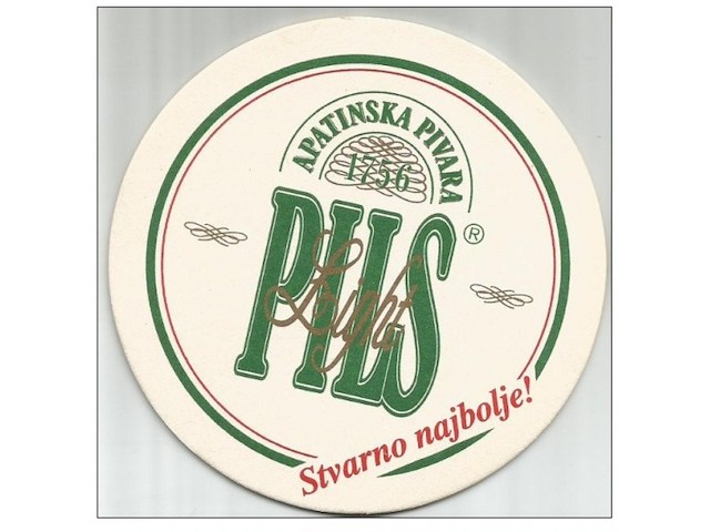 PILS LIGHT Apatinska Pivara podmetac
