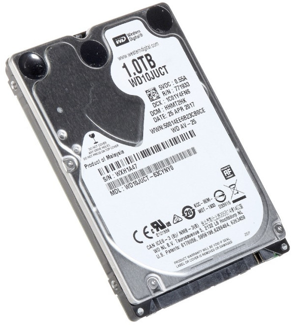 HDD 2.5 ** 1TB WD10JUCT WD 16MB 5400RPM SATA 9,5mm