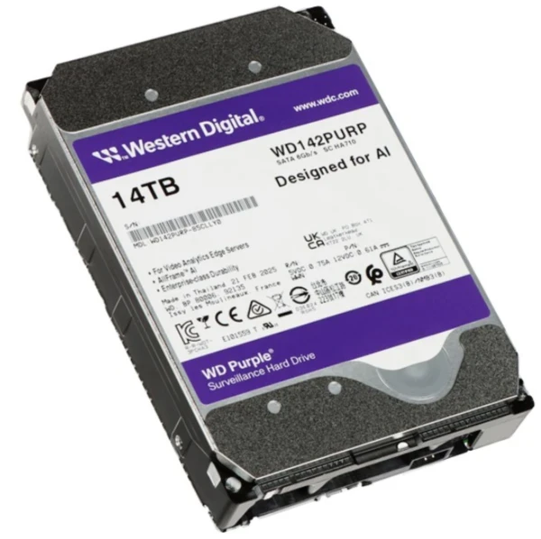 HDD 3.5 * 14TB WD142PURP WD Purple 24/7 7200rpm 512MB SATA3 hard disk