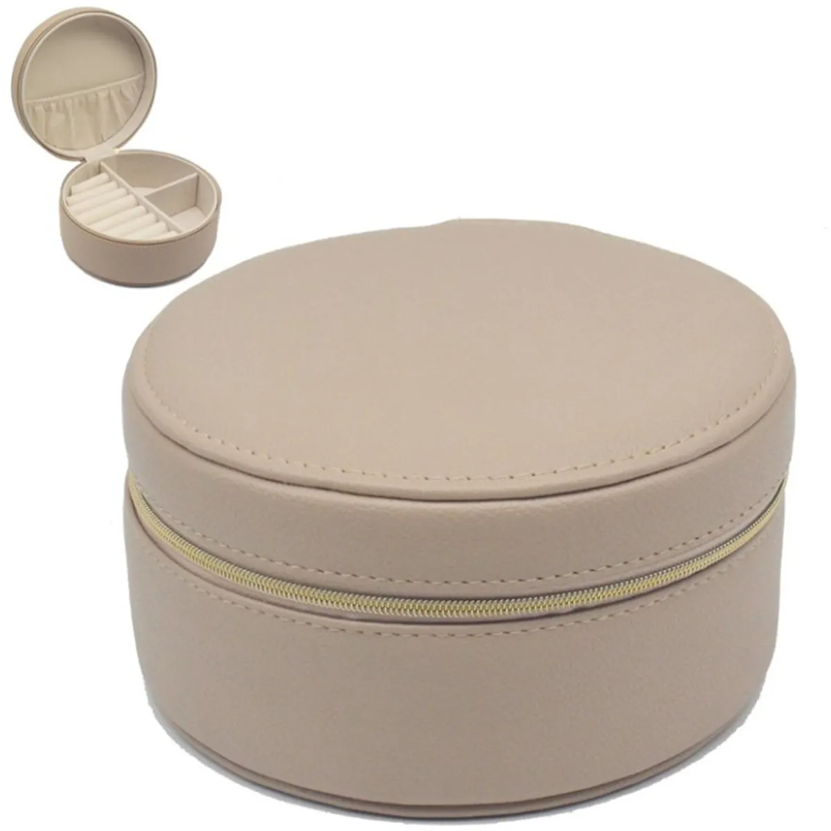 Kutija za nakit okrugla BEIGE