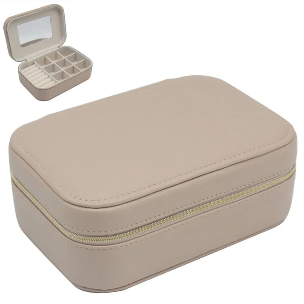Kutija za nakit kockasta manja BEIGE