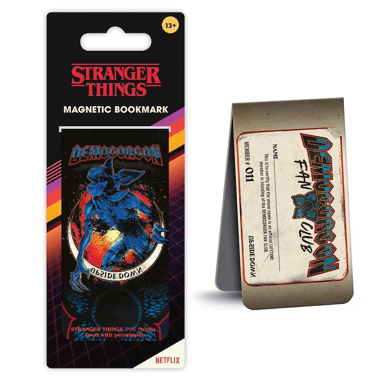Magnetni bookmarker STRANGER THINGS Demogorgon Fanclub