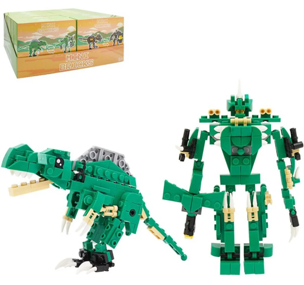 Kreativni set mini kockica DINOSAURUS zeleni