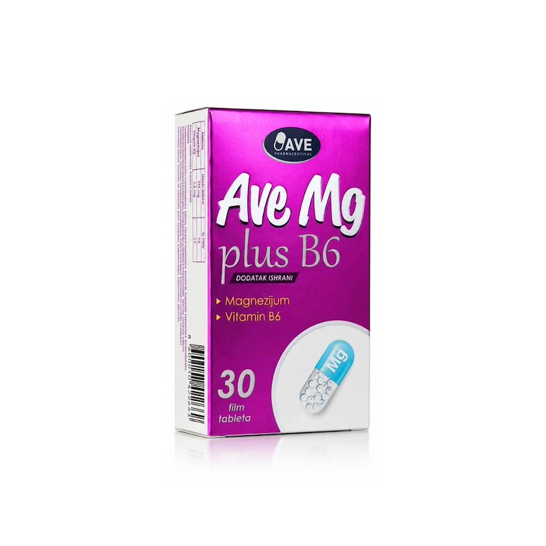 Ave Magnezijum Plus Vitamin B6 30 Film Tableta