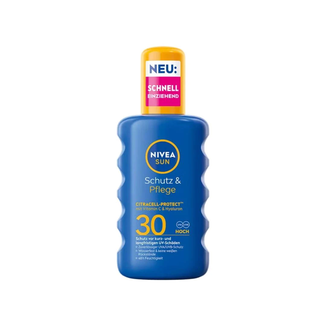 NIVEA SUN Protect&Care SPF30 Vodootporni Sprej za Zaštitu od Sunca 200 mL
