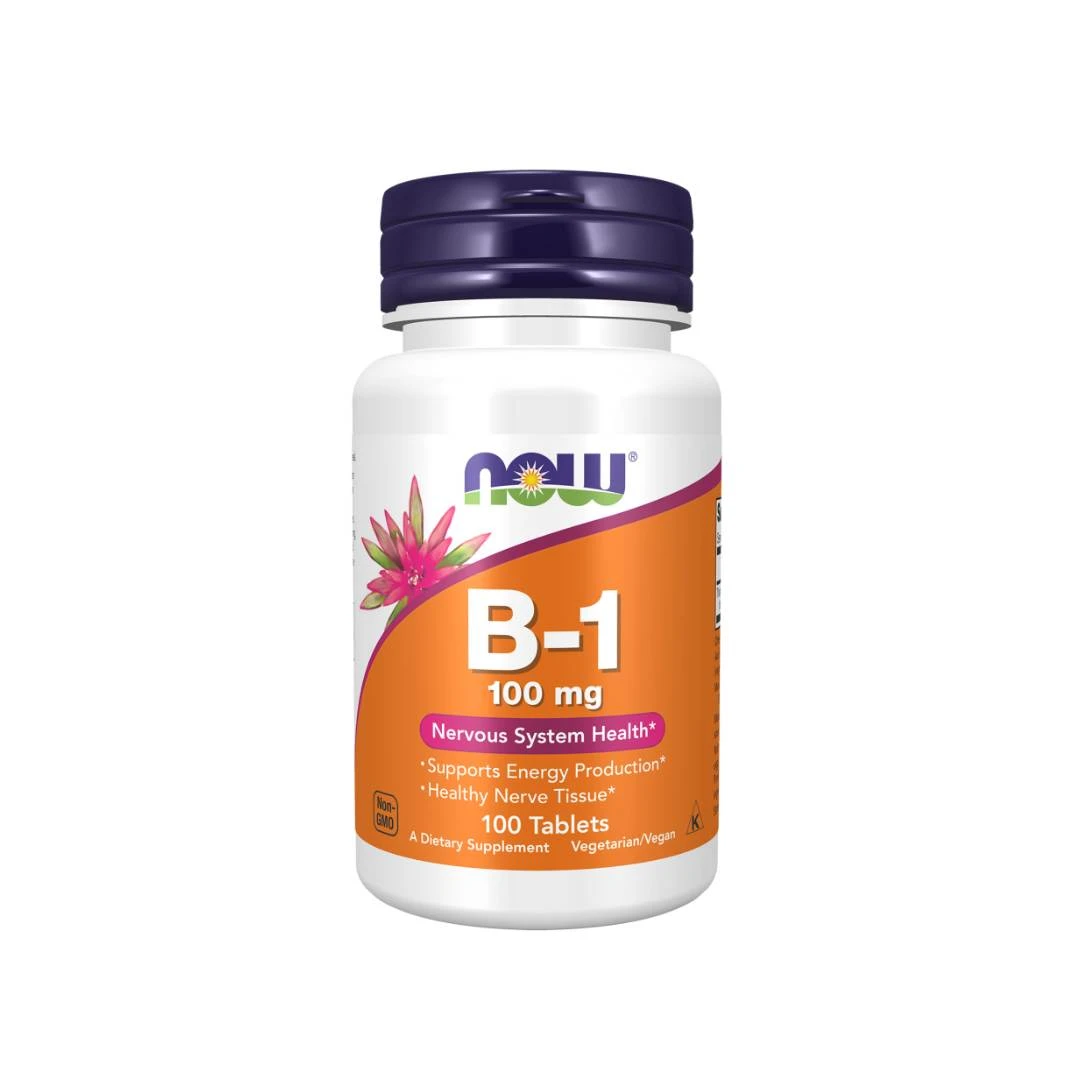 NOW® Vitamin B1 100 mg 100 Tableta; Tiamin