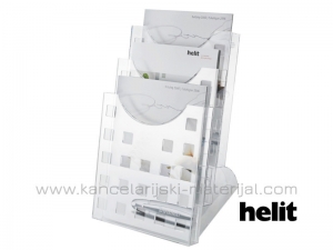 HELIT Grid Desk stoni stalak za prospekte A4