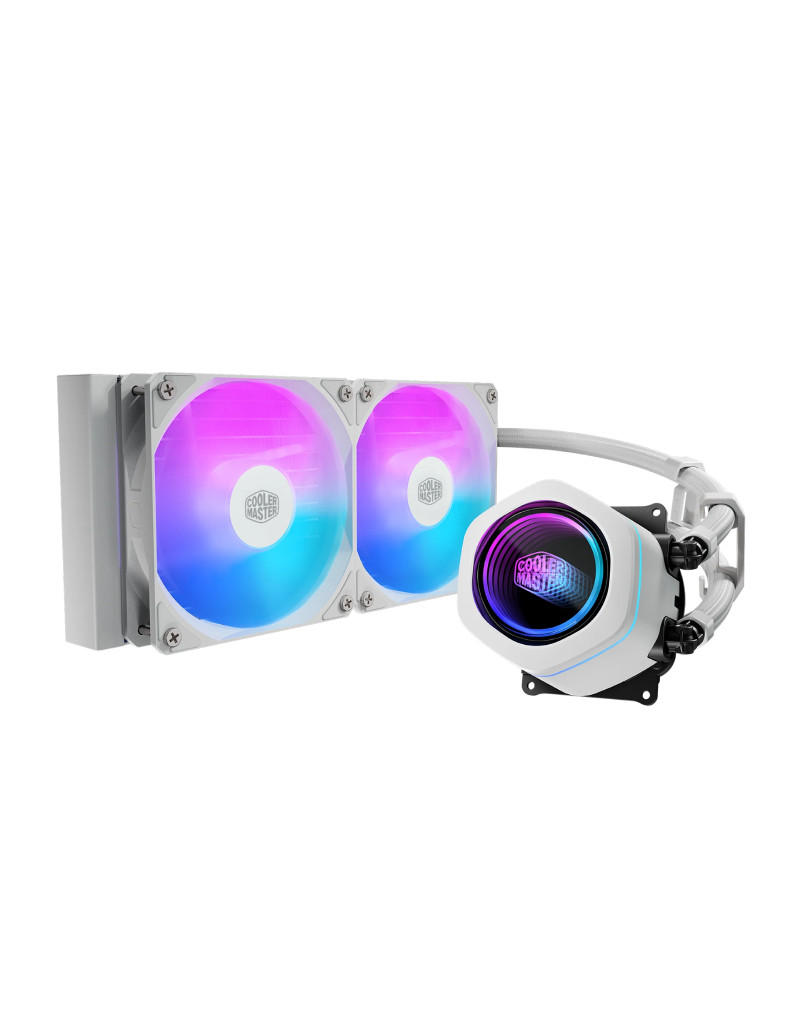 COOLER MASTER MasterLiquid Core Nex 240 White vodeno hladjenje belo (MLX-D24M-A18PA-RW)