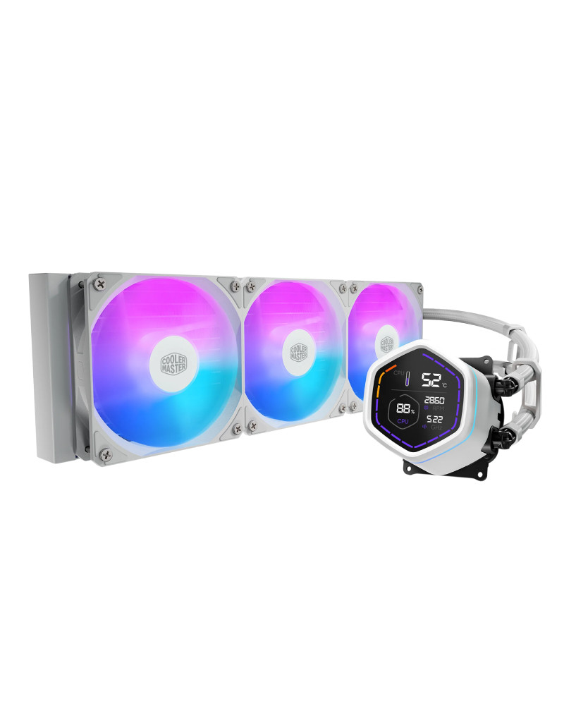 COOLER MASTER MasterLiquid Core Nex Digital 360 White ARGB vodeno hladjenje belo (MLX-D36M-A18PW-RD)