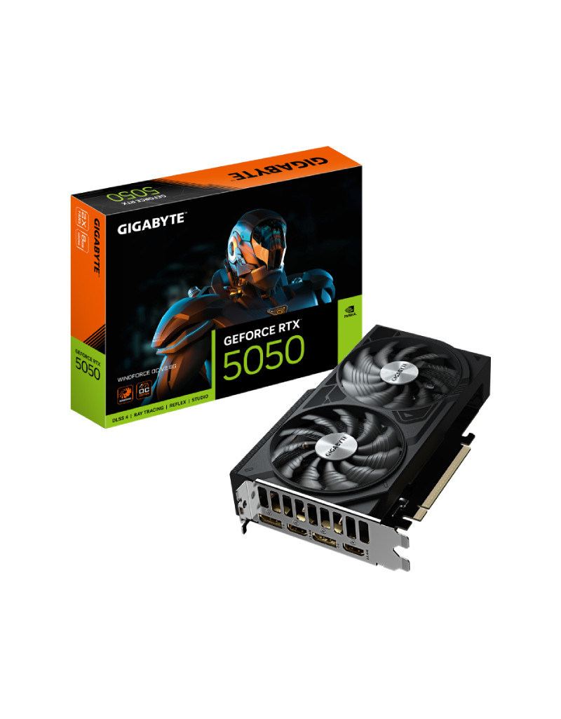 GIGABYTE nVidia GeForce RTX 5050 WINDFORCE OC V2 8GB 128bit GV-N5050WF2OCV2-8GD rev 1.0 graficka karta