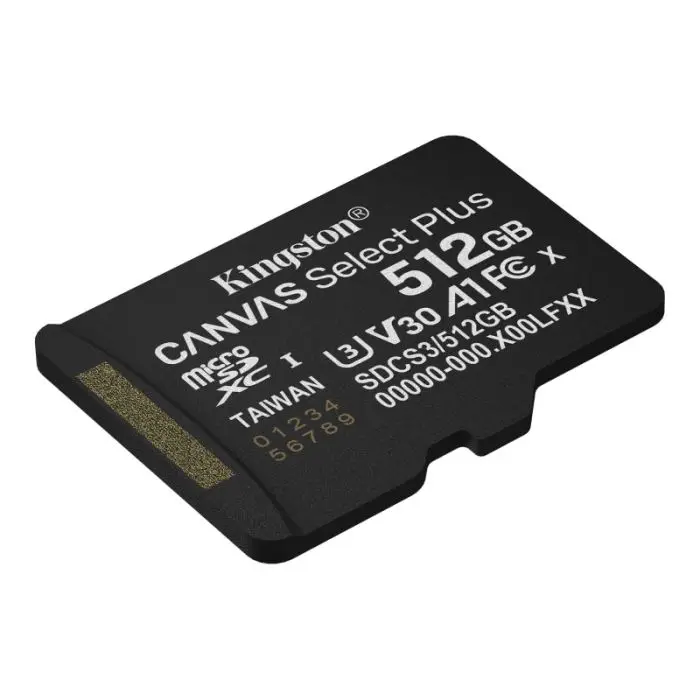 KINGSTON Memorijska kartica U3 V30 SDXC 512GB Canvas Select Plus G3 150R SDCS3/512GBSP