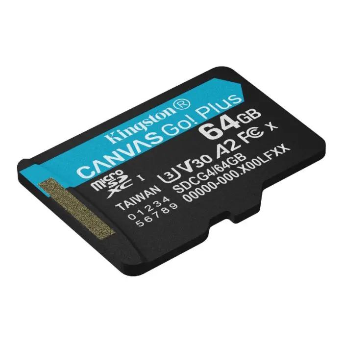 KINGSTON Memorijska kartica U3 V30 microSDXC 64GB Canvas Go Plus 200MB/s A2 SDCG4/64GBSP