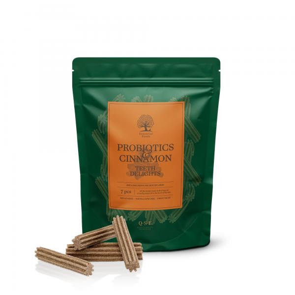 ESSENTIAL Dog Probiotics & Cinnamonl Teeth Delights 250 g