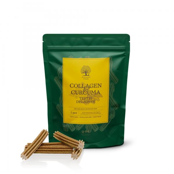 ESSENTIAL Dog Colagen & Curcumal Teeth Delights 250 g