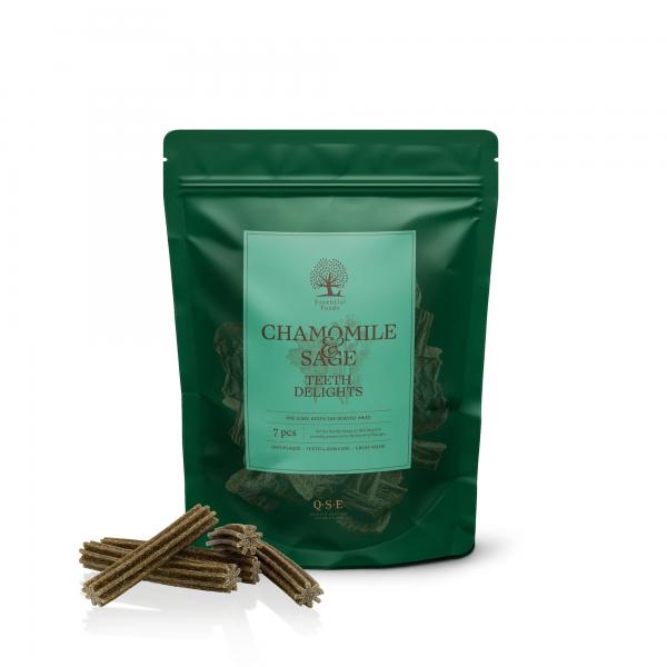 ESSENTIAL Dog Camomile & Sage Teeth Delights 250 g