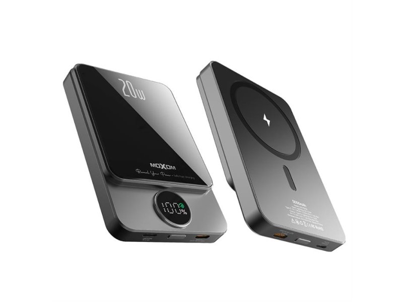 MOXOM MX-PB110 LED PD20W 5000MAH MAGSAFE POWER BANK CRNI