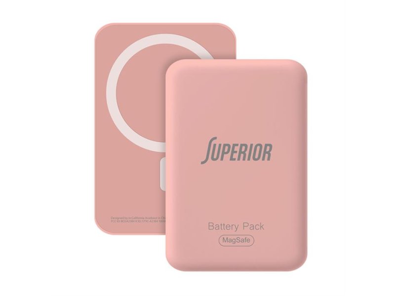 SUPERIOR 15W 10000 MAH MAGSAFE POWER BANK ROZE
