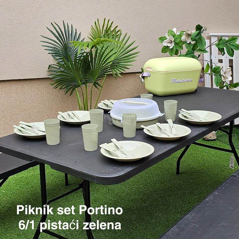 Piknik set Portino 6/1 – pistaći zelena