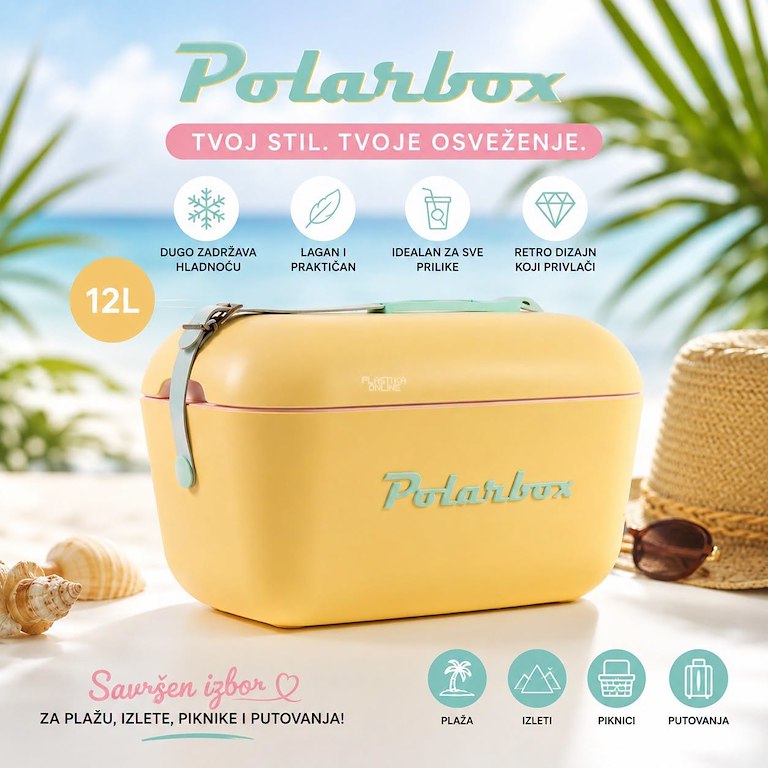 Ručni frižider Polarbox 12l – Yellow Aqua