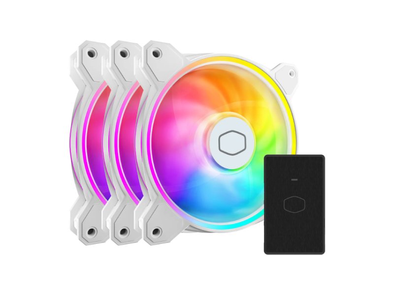 COOLER MASTER MASTER FAN MF120 HALO2 3IN1 WHITE EDITION 120MM VENTILATOR BELI MFL-B2DW-213P2-R2