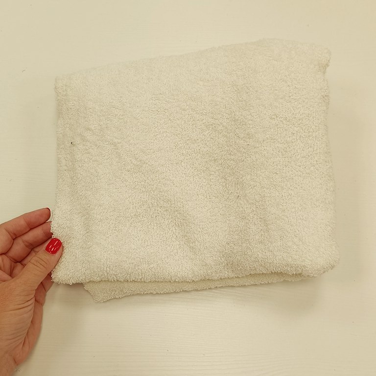 Parče pamučni frotir bež beli 70×150