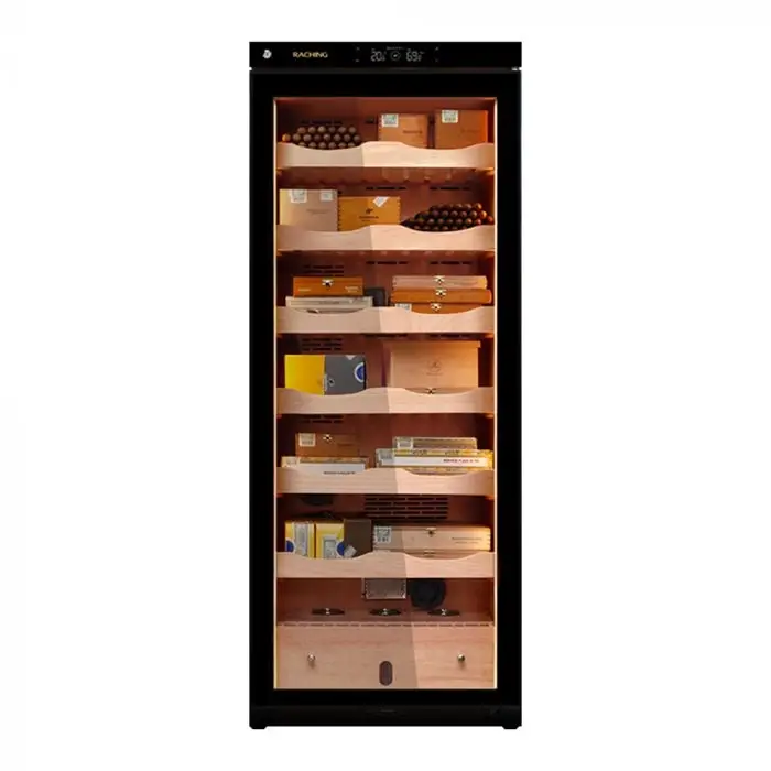 Raching Humidor, spanska kedrovina, 1300 kom, crni