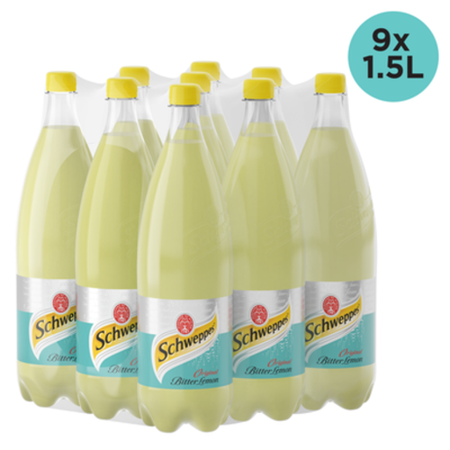 Schweppes Bitter Lemon 1,5L, 9 komada