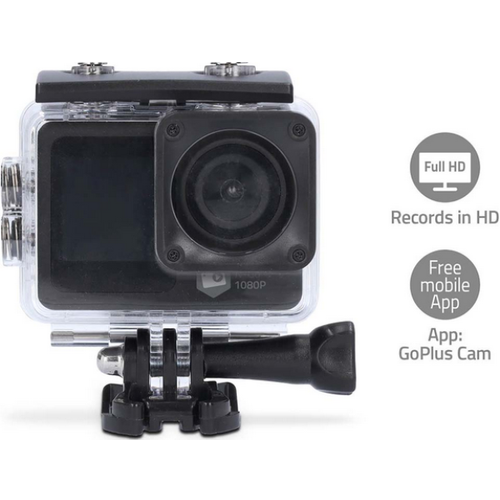 ACAM31BK Dual screen action cam with HD 1080p@30fps resolution Nedis