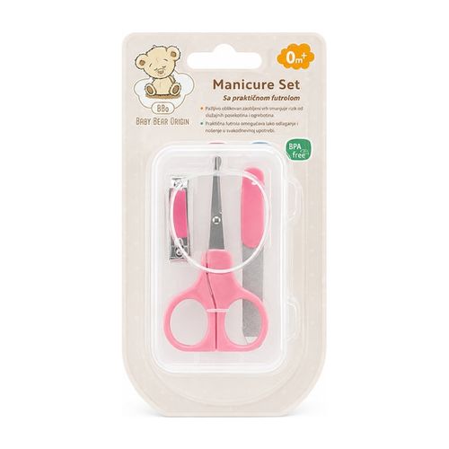 BBO set za negu noktiju - pink