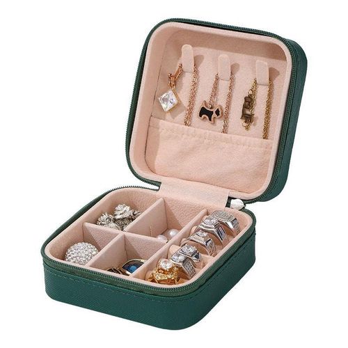 Green Green PU Leather Jewellery Box