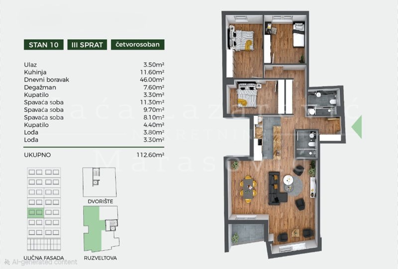 Ruzveltova – Vukov spomenik ID#55555
405.360 €