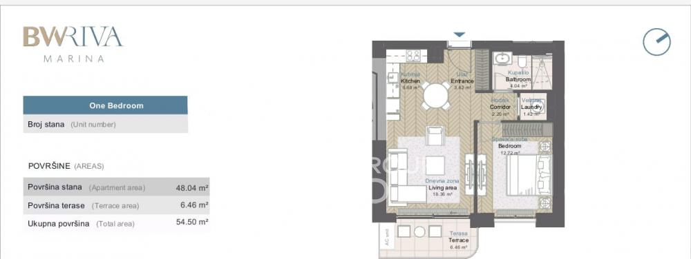 BW Lena – Direktan pogled na reku | Dvosoban stan 65,09 m² ID#1982
420.888 €