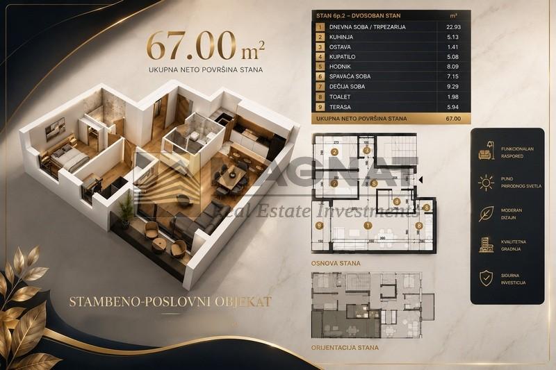 Zemun | Cara Dušana | novogradnja
201.000 €