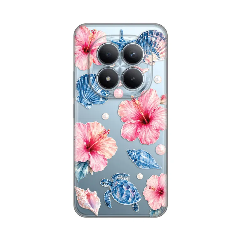 Maska Silikonska Print Skin za Xiaomi Redmi Note 15 Pro Plus 5G Hibiscus Sea