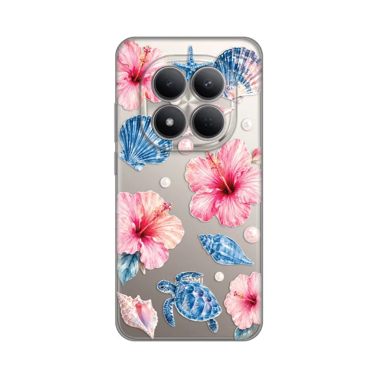 Maska Silikonska Print Skin za Xiaomi Redmi Note 15 Pro 5G Hibiscus Sea
