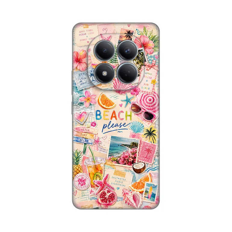 Maska Silikonska Print Skin za Xiaomi Redmi Note 15 Pro 4G Beach Please