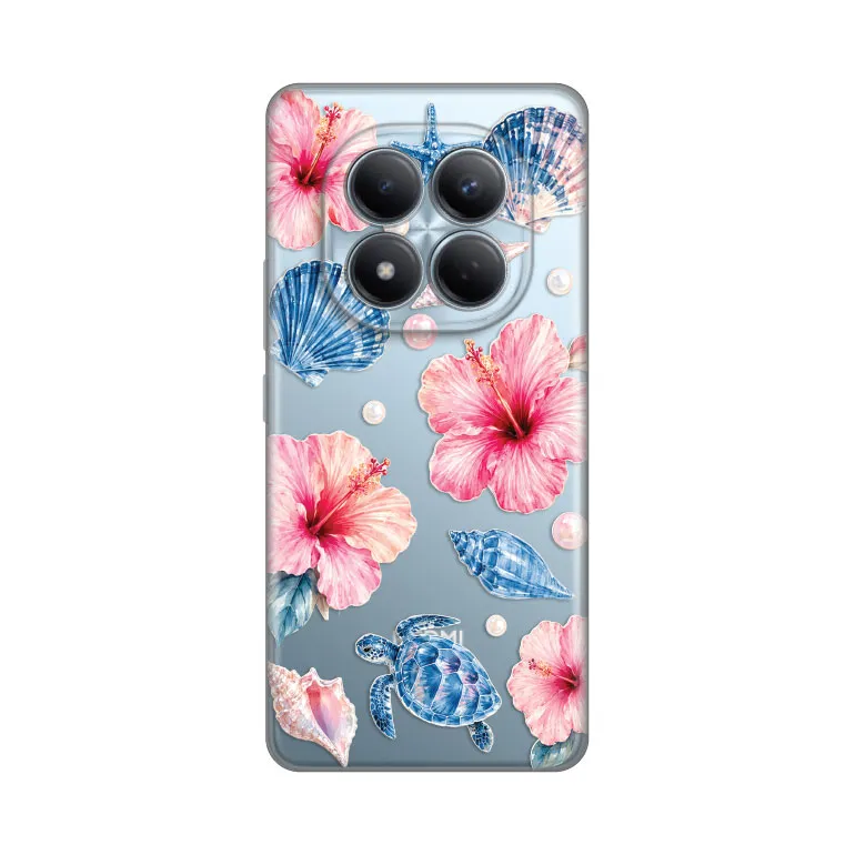 Maska Silikonska Print Skin za Xiaomi Redmi Note 15 Pro 4G Hibiscus Sea