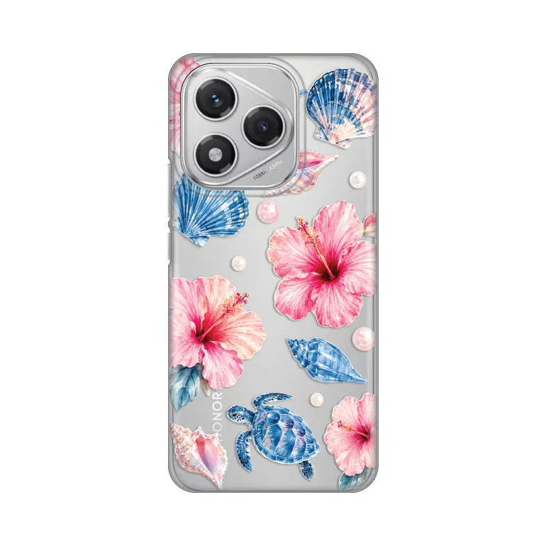 Maska Silikonska Print Skin za Honor 400 Lite Hibiscus Sea