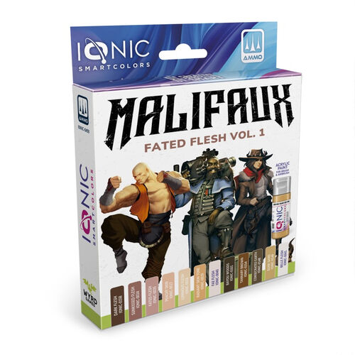 NEW! AMMO of Mig Jimenez IONIC-0459 Set Malifaux Fated Flesh Volume 1