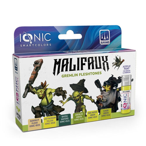 NEW! AMMO of Mig Jimenez IONIC-0460 Set Malifaux Gremlin Fleshtones